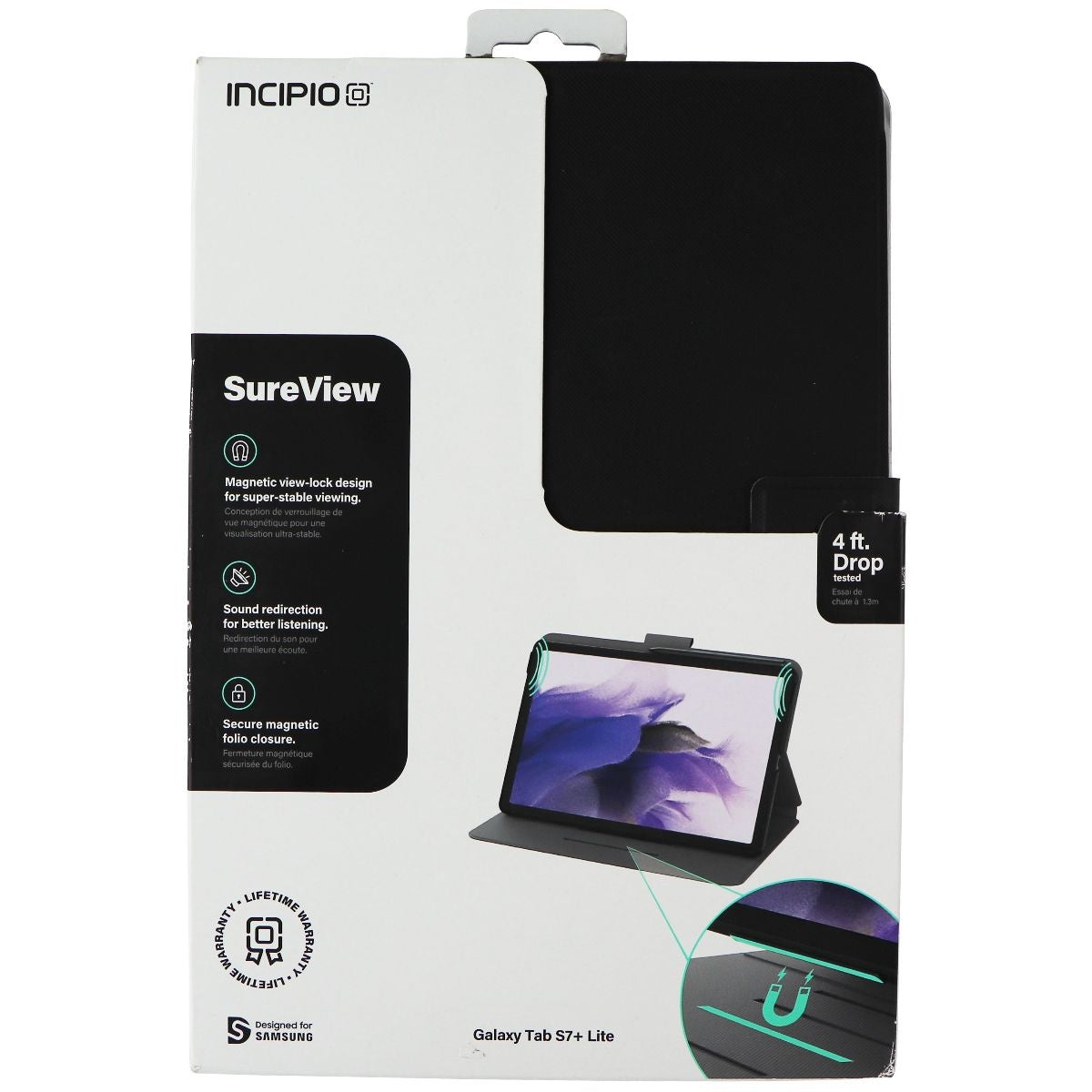 Incipio SureView Series hard Folio Case for Samsung Galaxy Tab S7+ Lit – Simple Cell Bulk