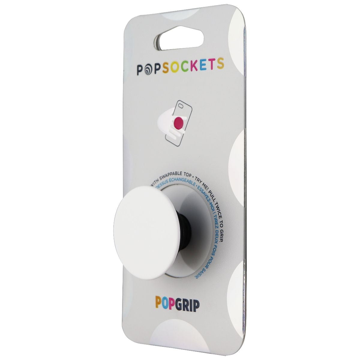 PopSockets: PopGrip Expanding Stand & Grip with Swappable Top - White – Simple Cell Bulk
