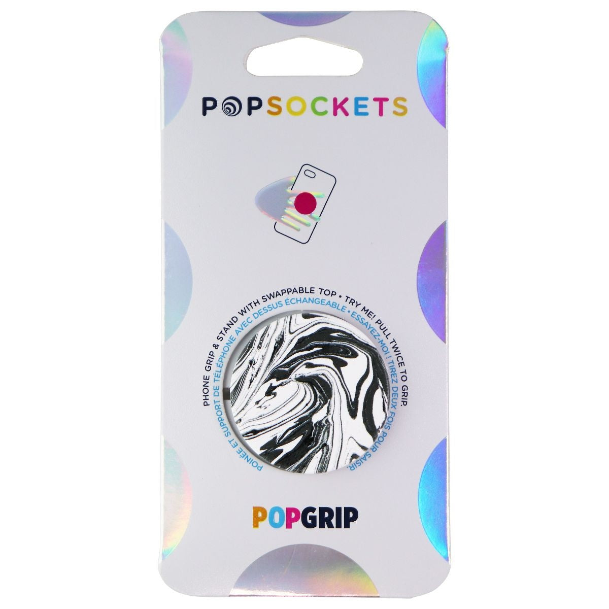 PopSockets PopGrip Phone Grip & Stand with Swappable Top - Mod Marble – Simple Cell Bulk
