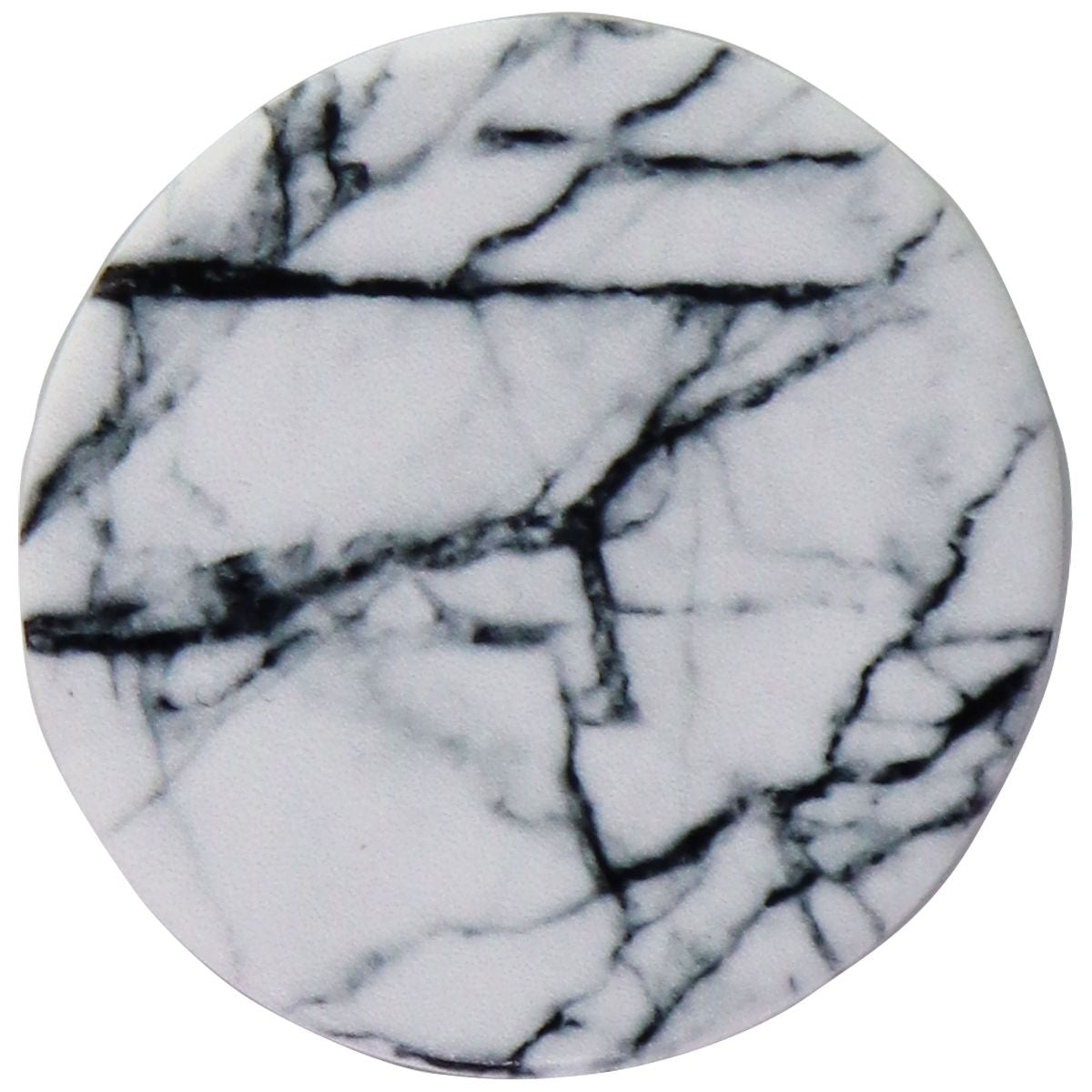 PopSockets PopGrip Swappable Top - Dove White Marble (Top ONLY/No Base – Simple Cell Bulk