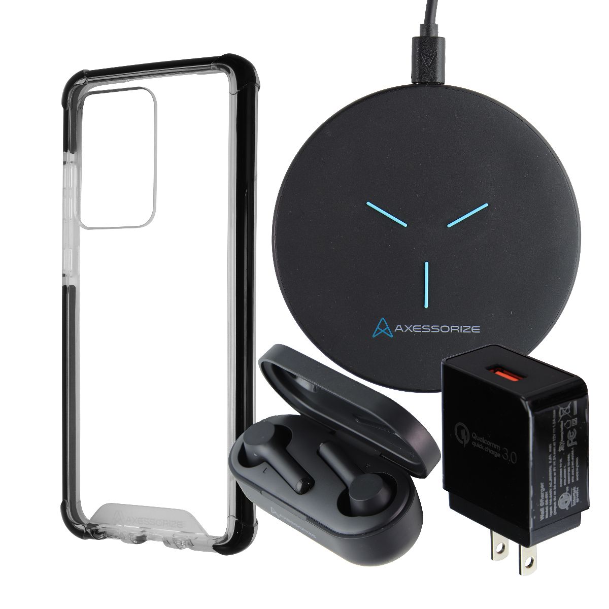 Axessorize Essential bundle for (S20 Ultra) with Case/Earbuds/Wireless ...