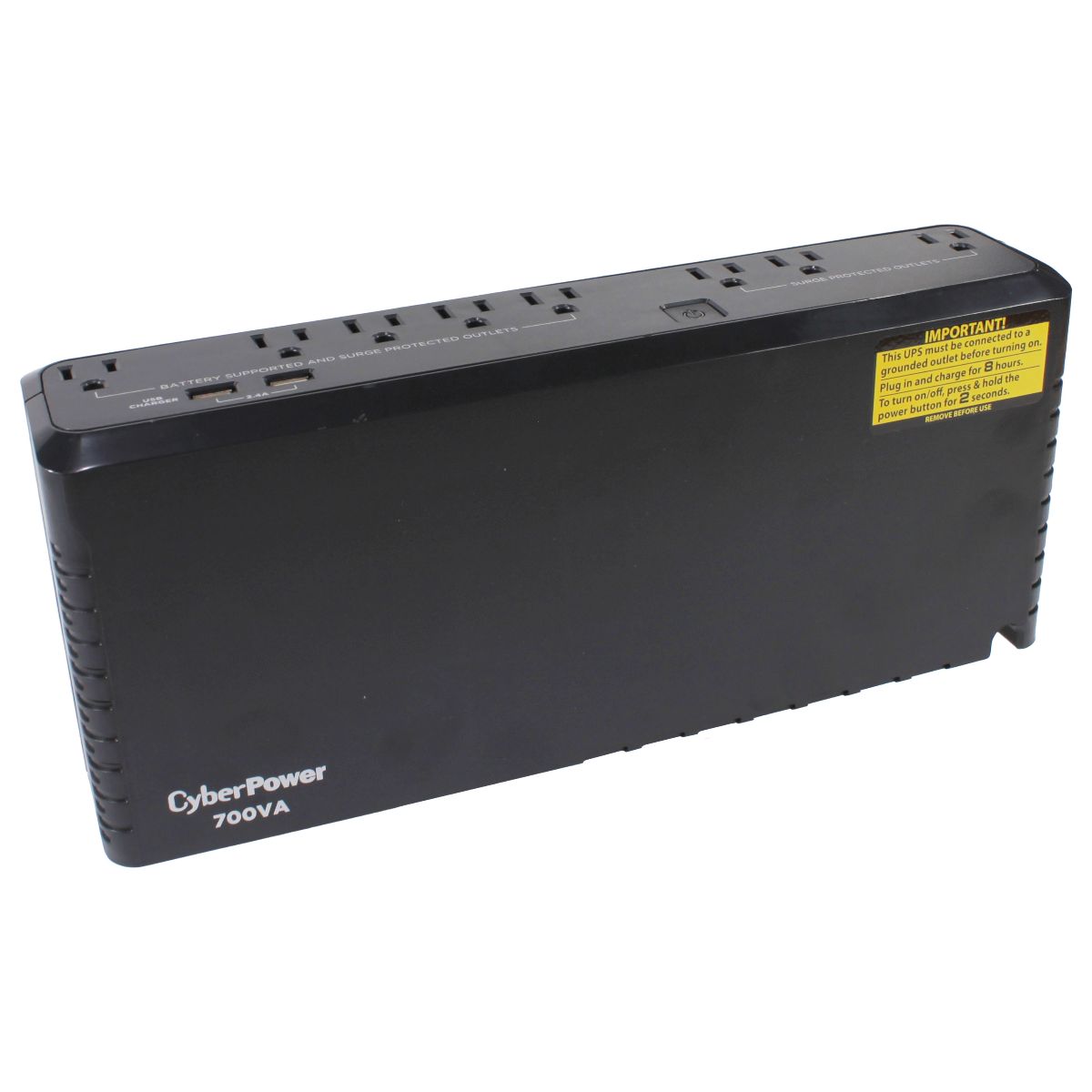 CyberPower 700VA/370W Slim Line Standby UPS System (SL700U) - Black ...