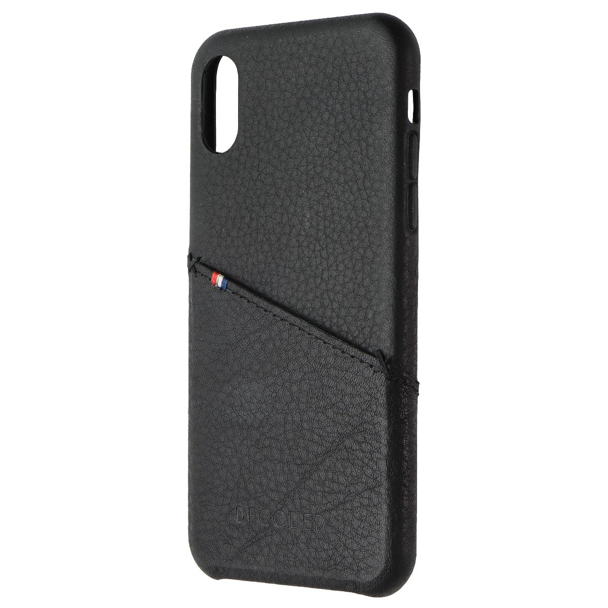 DECODED Full Grain Leather Card Case for Apple iPhone X - Black ...