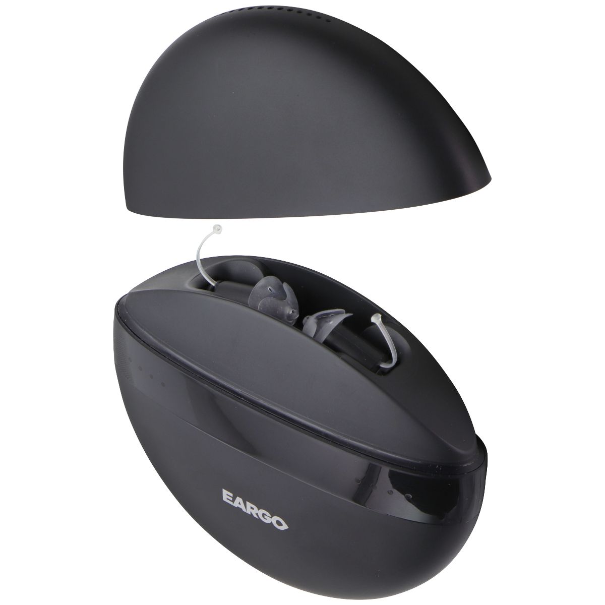 Eargo 7 OTC Water Resistant IPX7 Rechargeable Hearing Aids - Black ...