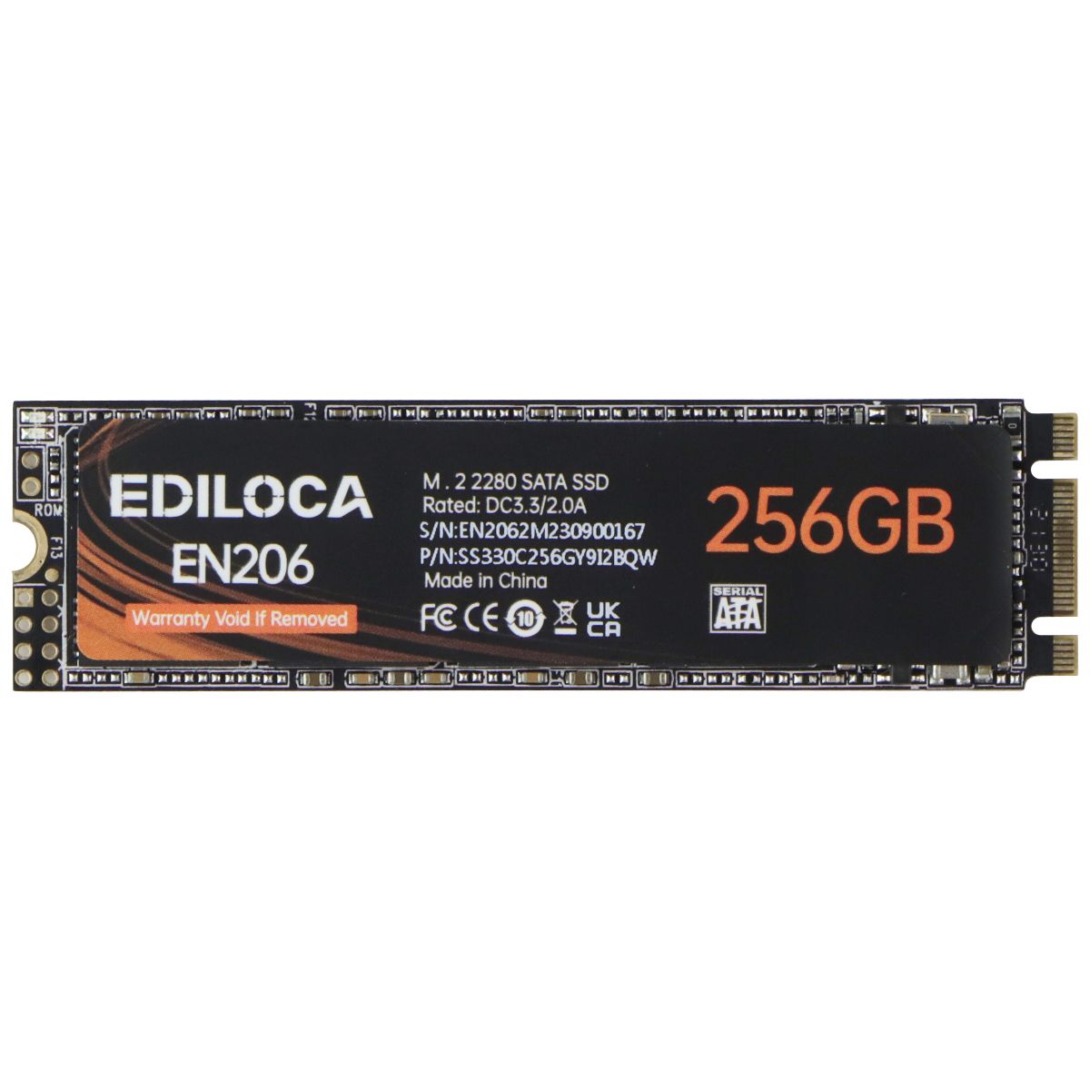 EDILOCA (256GB) EN206 3D NAND TLC Internal SSD - M.2 2280 SATA III 6Gb ...