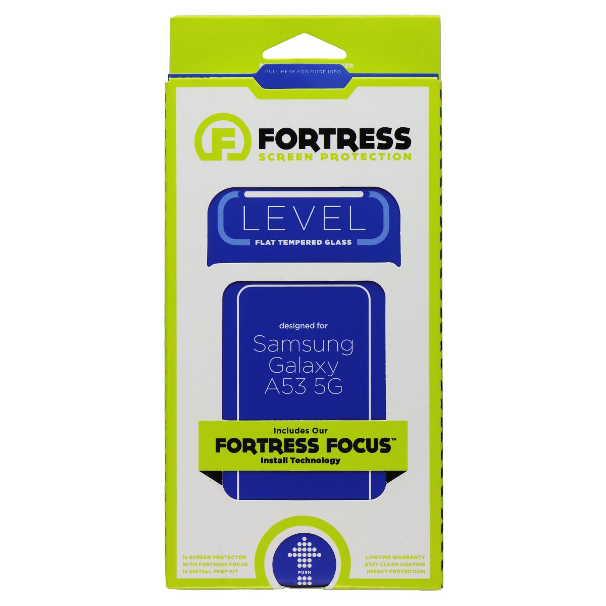 Fortress Level Flat Tempered Glass w/Install Tool for Samsung Galaxy A ...