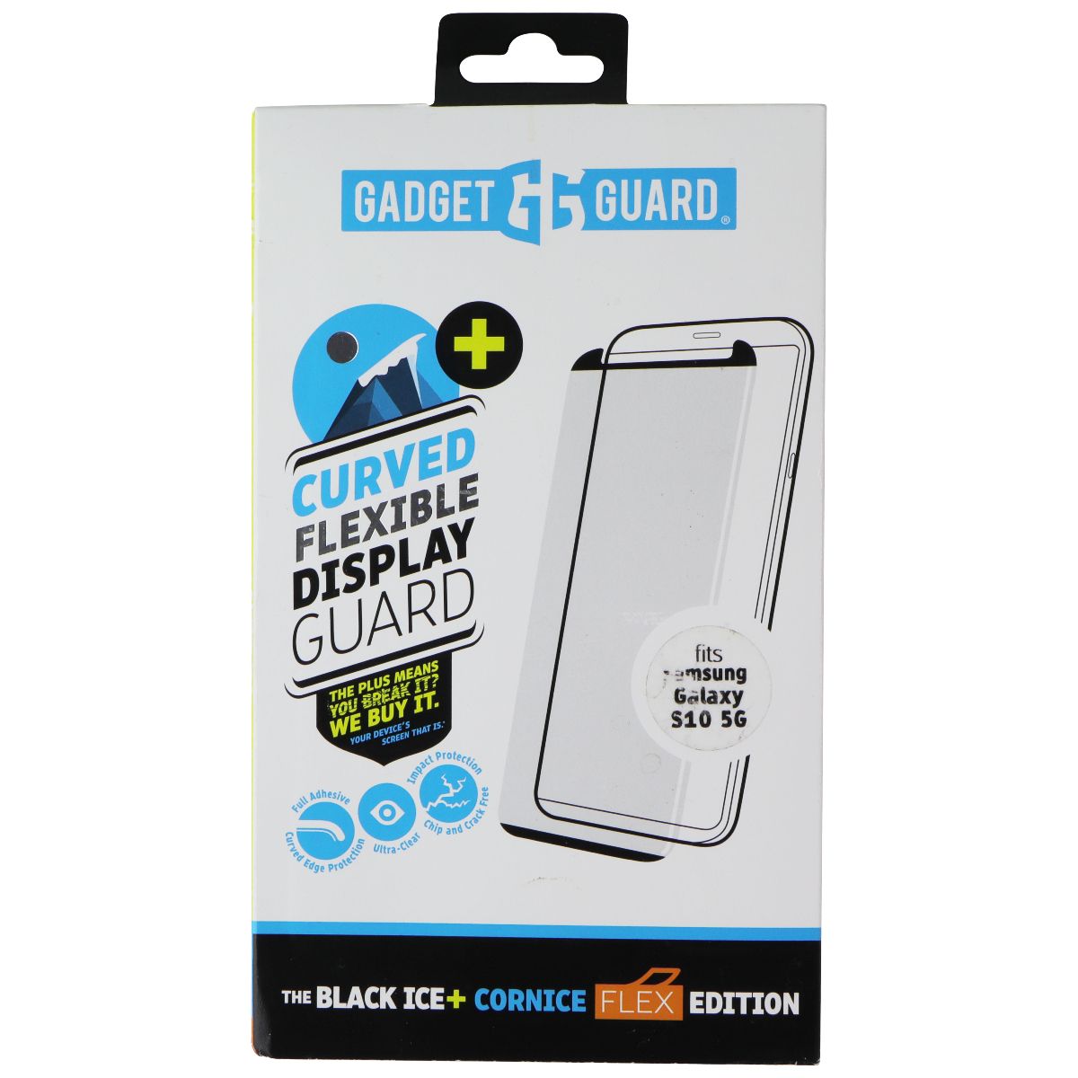 Gadget Guard Black Ice+ Cornice Flex Screen Protector for Samsung Gala ...