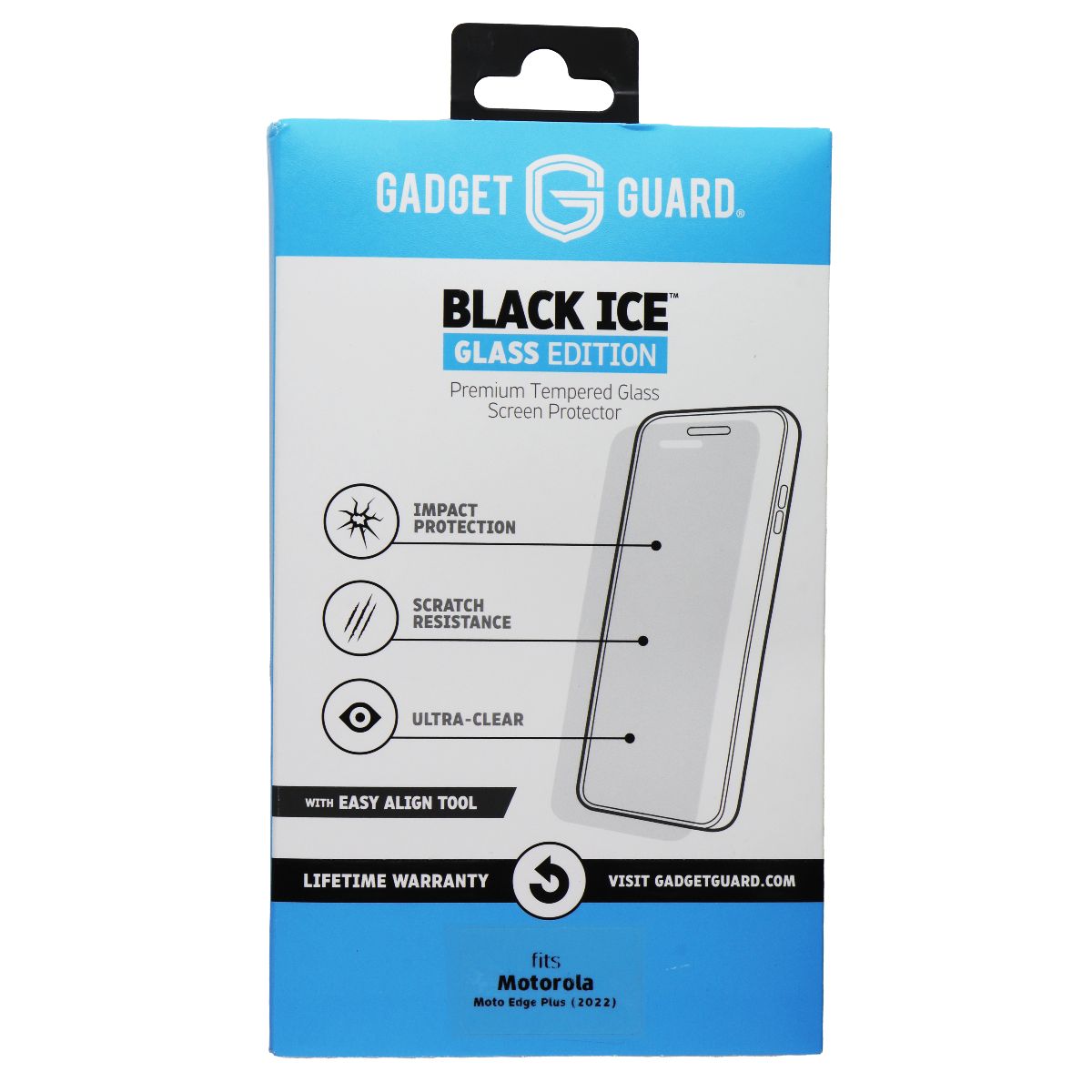 Gadget Guard Black Ice Glass Screen Protector for Motorola Moto Edge P ...