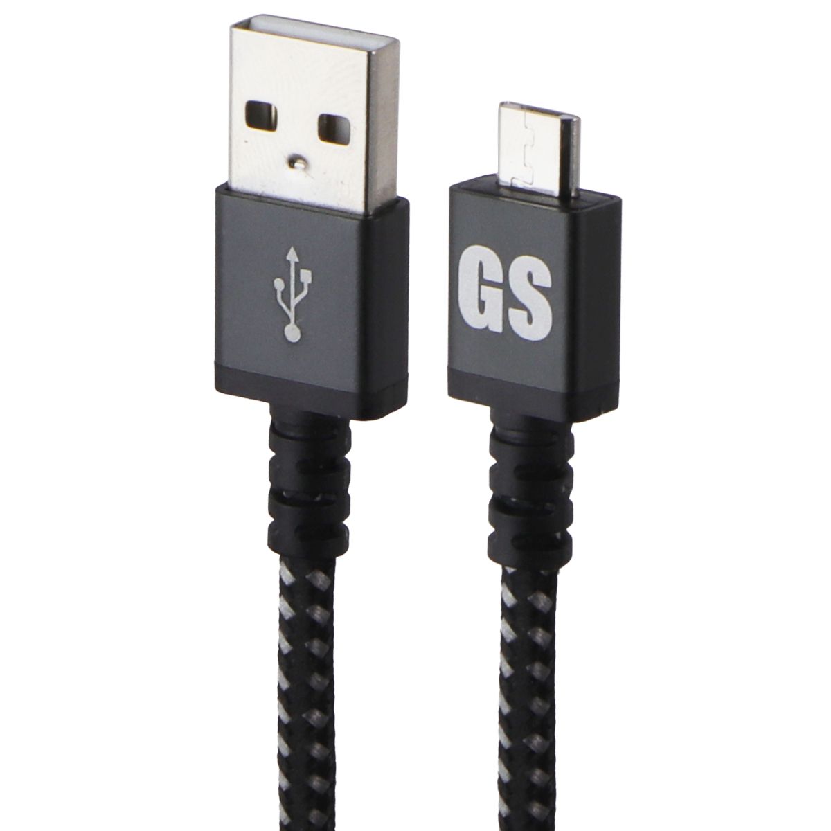 GameStop (10-ft) Braided USB to Micro-USB Charge/Sync Cable - Black ...