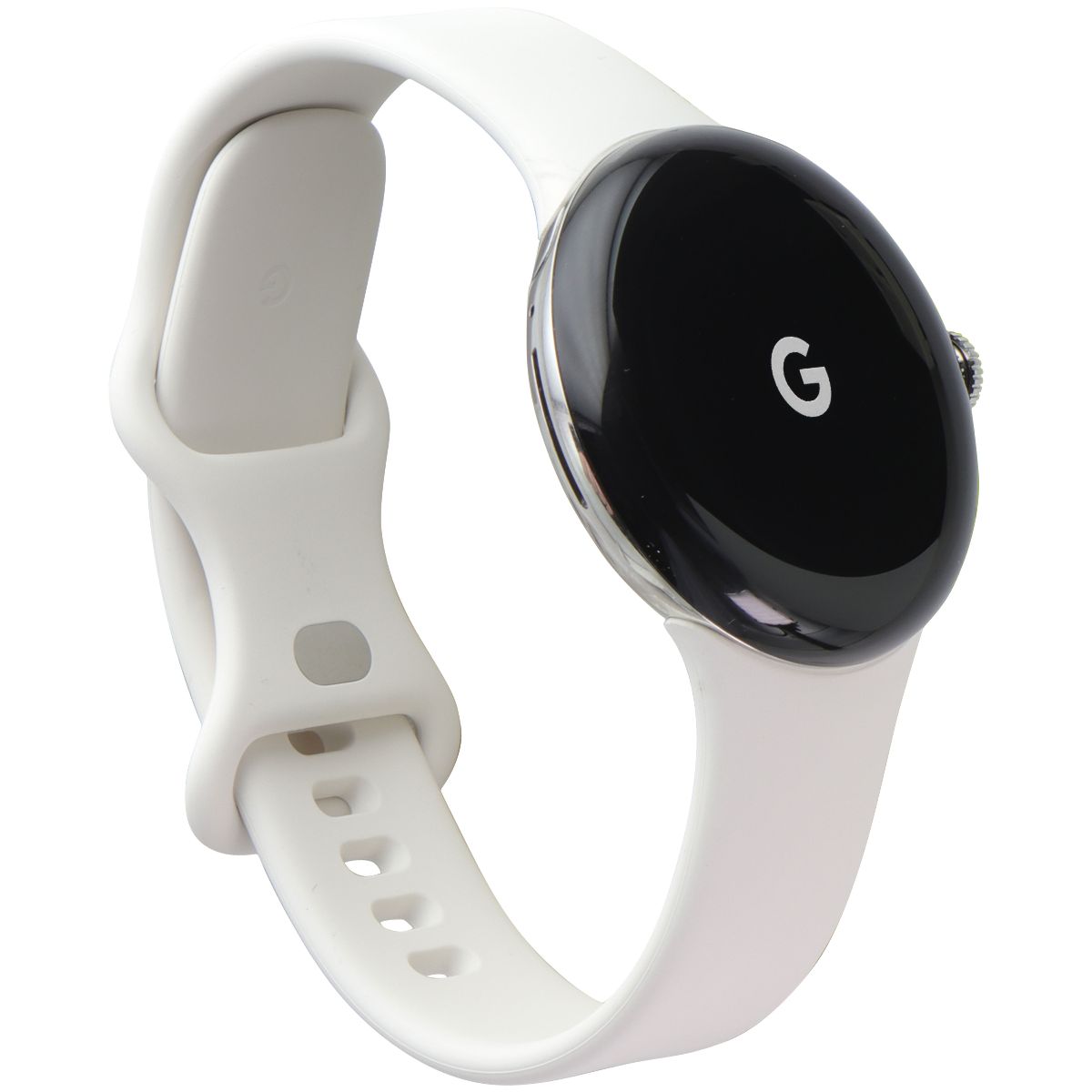 Google Pixel Watch (1st Gen) GWT9R (LTE + Wi-Fi) - Silver Case/Chalk B ...