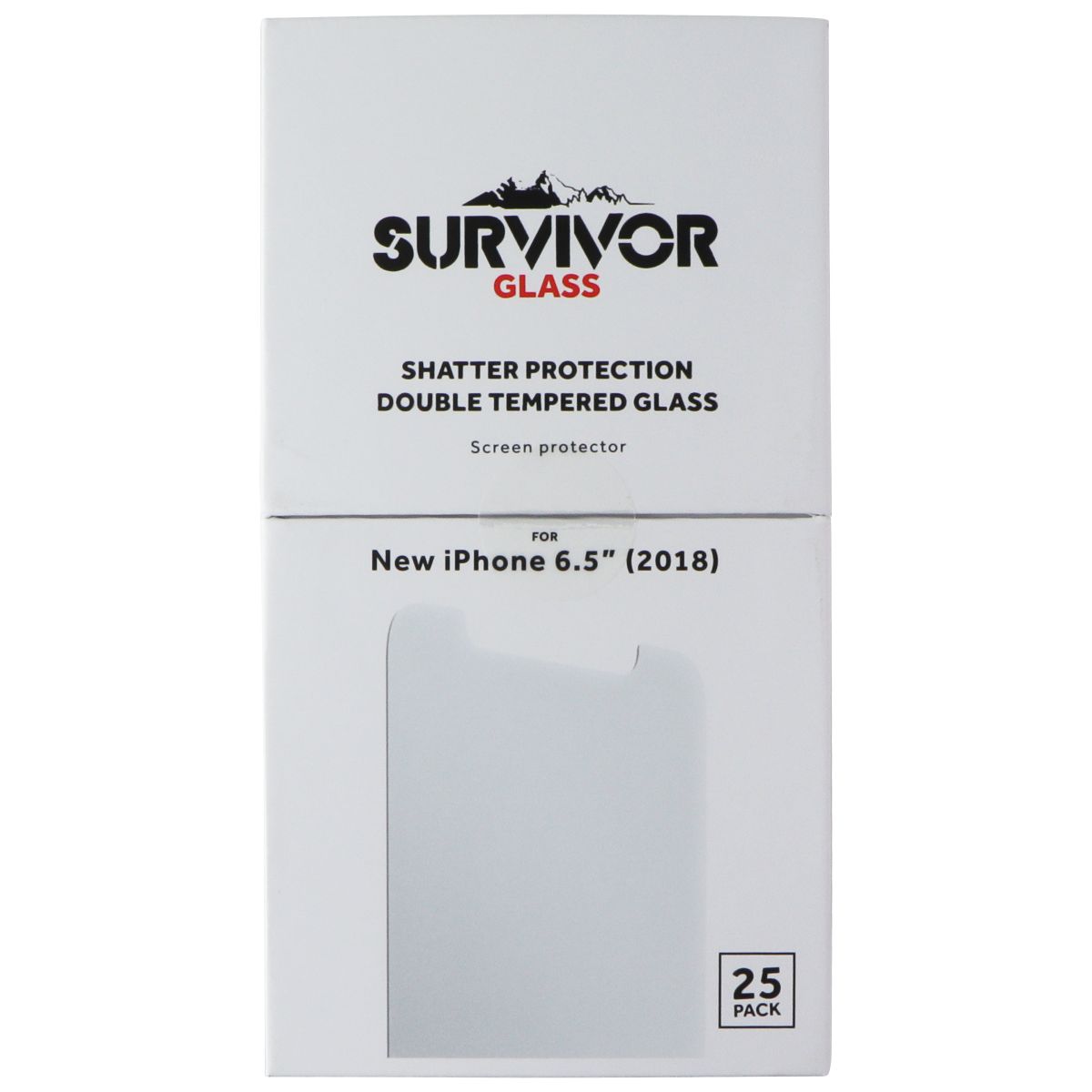 Griffin Survivor Glass Screen Protector for Apple iPhone XS Max - 25 P ...