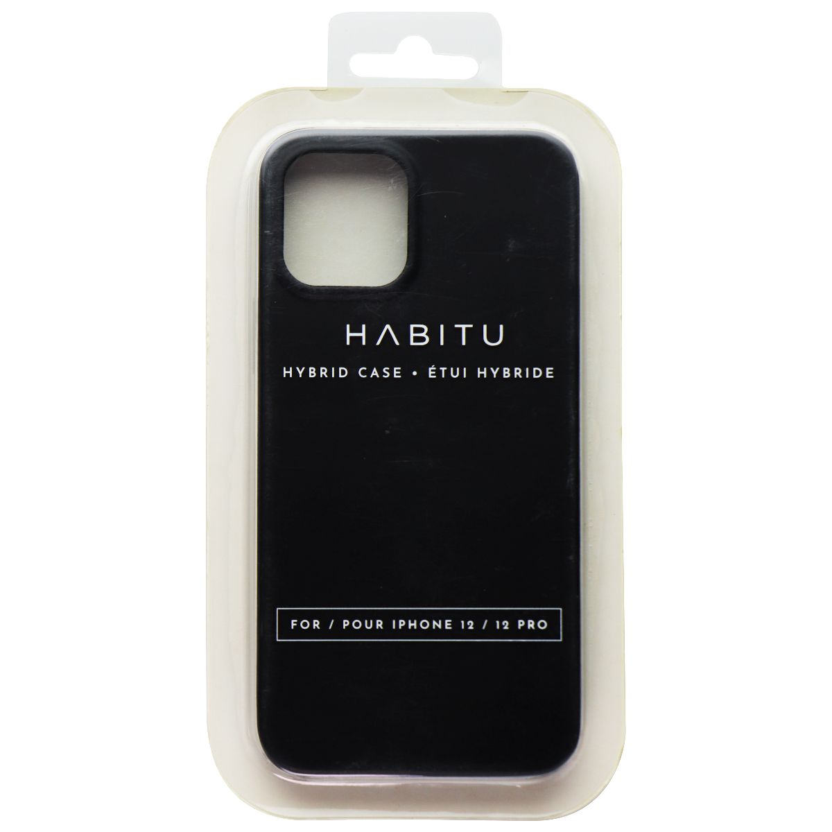 Habitu Hybrid Case for Apple iPhone 12 and iPhone 12 Pro - Black ...