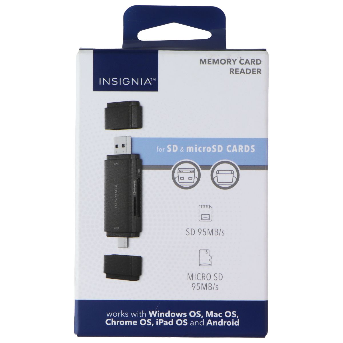 Insignia USB-C/USB-A to SD & microSD Card Reader - Black – Simple Cell Bulk