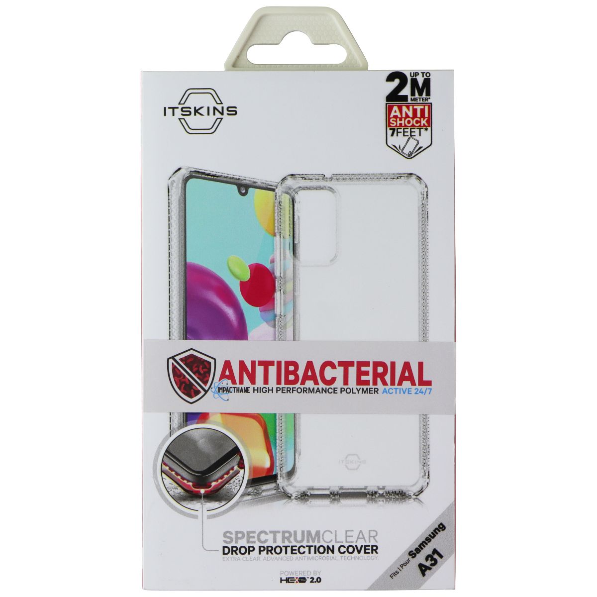 ITSKINS Spectrum // Clear Series Case for Samsung Galaxy A31 - Transpa ...