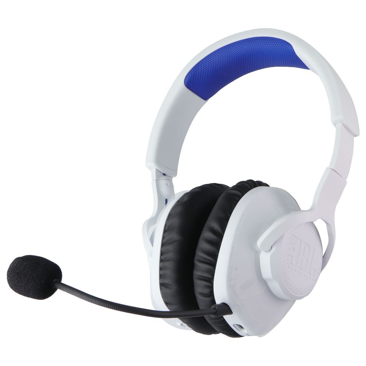 JBL Quantum 360P Headset - White w/ Black Detachable Microphone w/ Foa ...