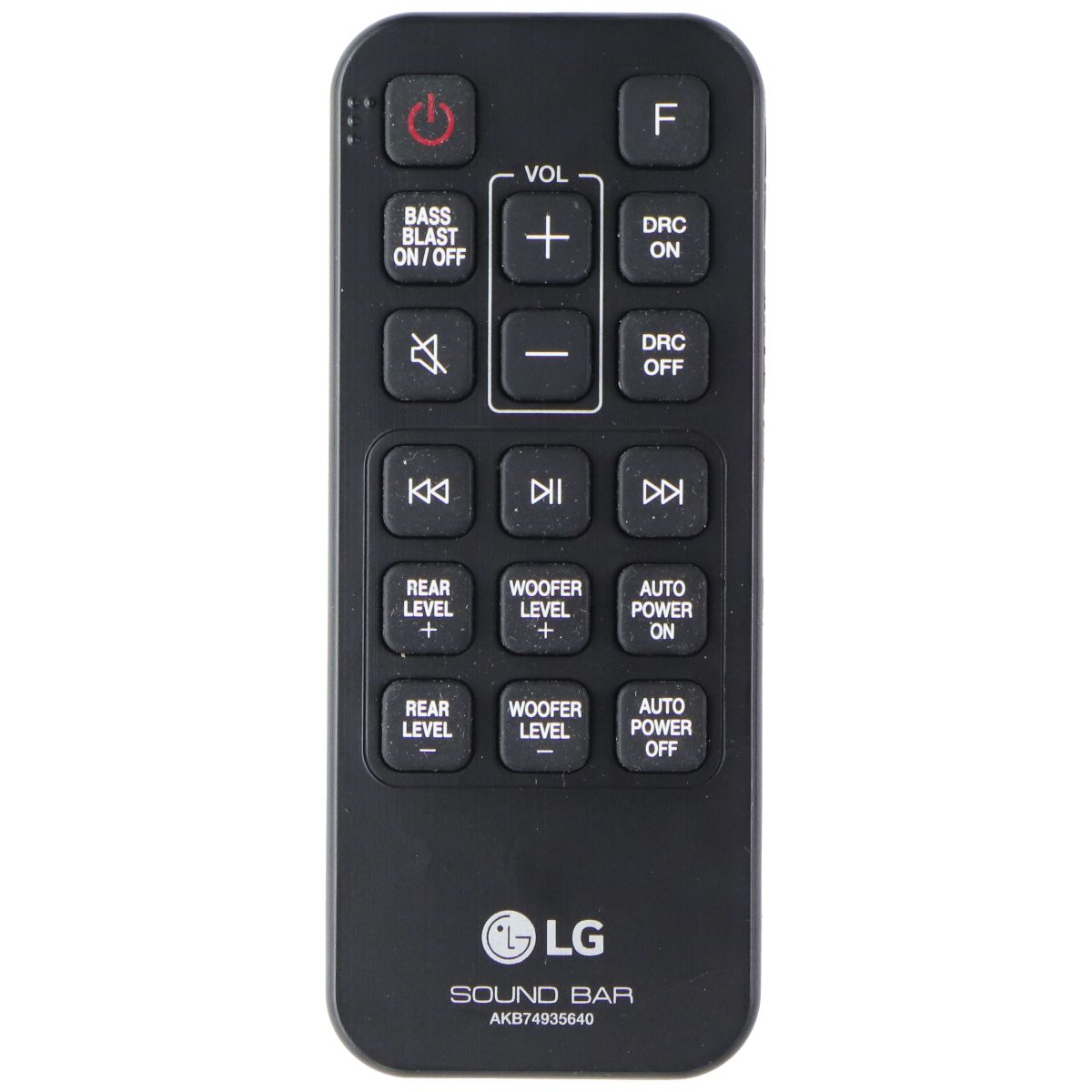 LG Sound Bar Remote Control AKB74935640 - Black – Simple Cell Bulk