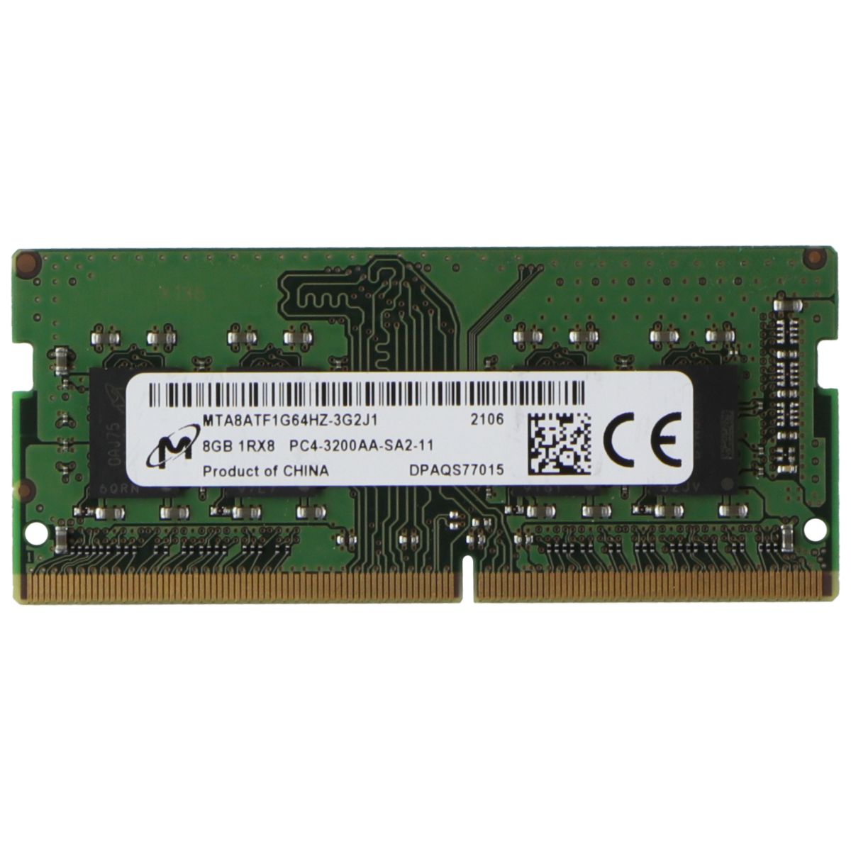 Micron (8GB) DDR4 1Rx16 (PC4-25600) Laptop RAM Memory MTA8ATF1G64HZ-3G ...