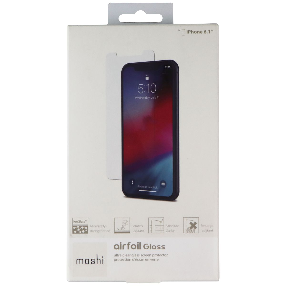 Moshi Airfoil Glass Screen Protector for Apple iPhone XR - Clear ...