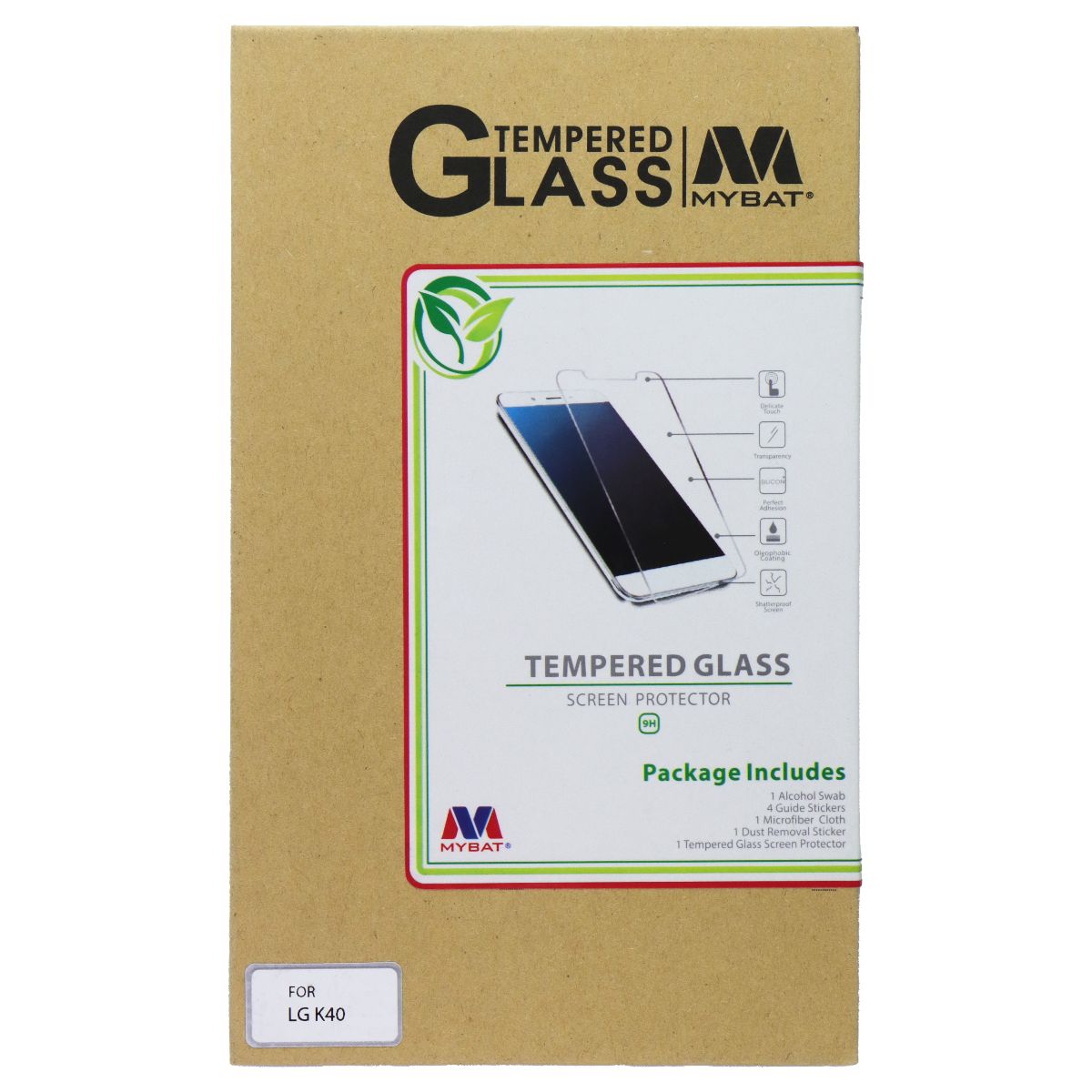 MyBat Tempered Glass 9H Screen Protector for LG K40 Smartphones ...