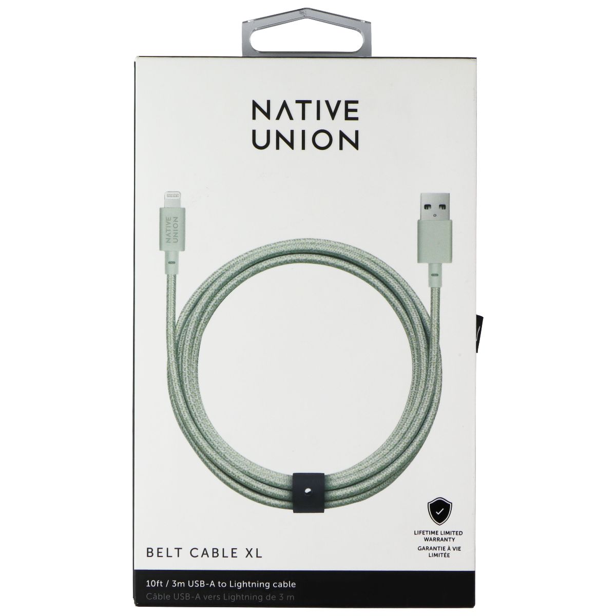 Native Union Belt Cable XL 10FT USB-A to Lightning 8-Pin - Green ...