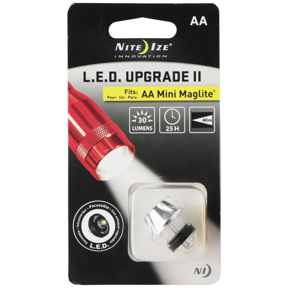 Nite Ize LED Upgrade Kit II for AA Mini Maglite – Simple Cell Bulk