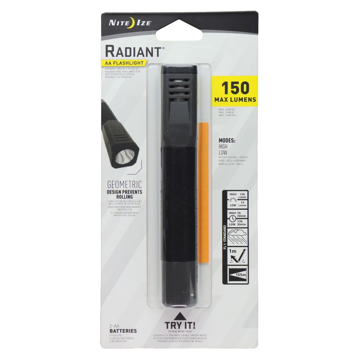 Nite Ize R2A-M1-R7 Inova Radiant AA Flashlight - Grey – Simple Cell Bulk