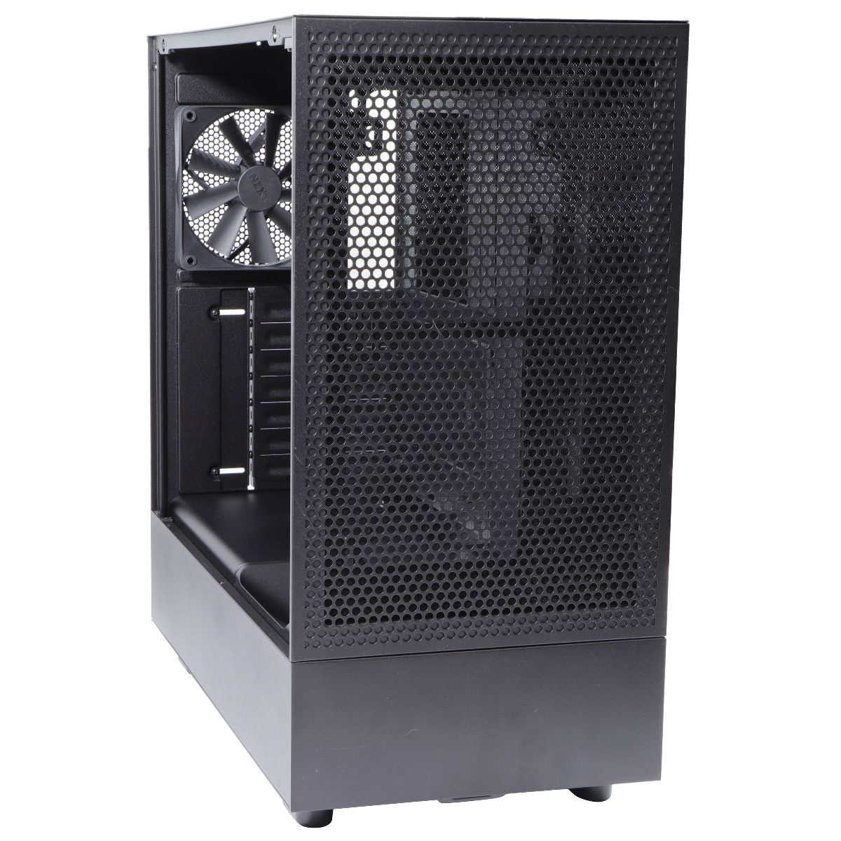 NZXT H5 Flow Compact ATX Mid-Tower PC Gaming Case - Black (CC-H51FB-01 ...
