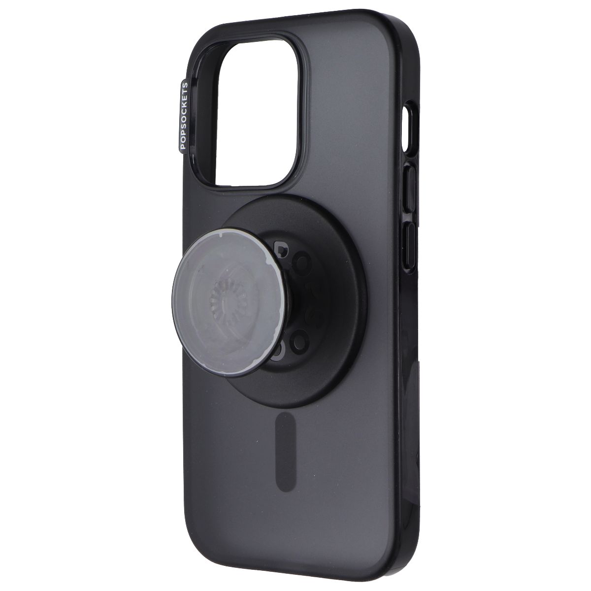 PopSockets PopCase for MagSafe for iPhone 15 Pro - Black Translucent ...