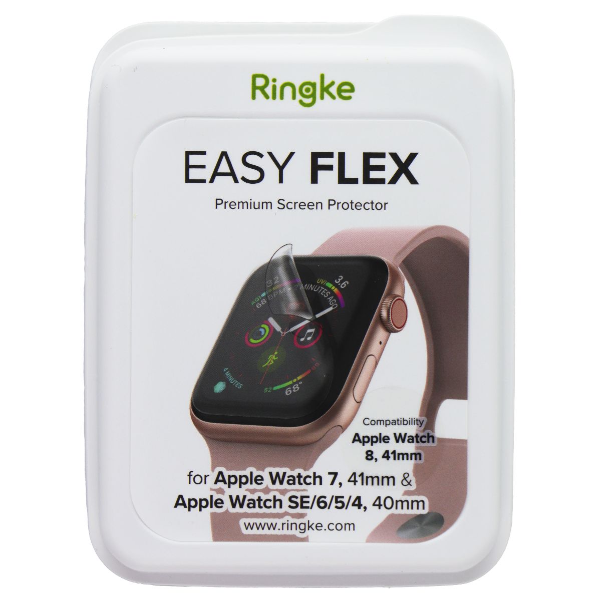 Ringke Easy Flex Screen Protector for Apple Watch 8/7 41mm, 4/5/6/SE 4 ...