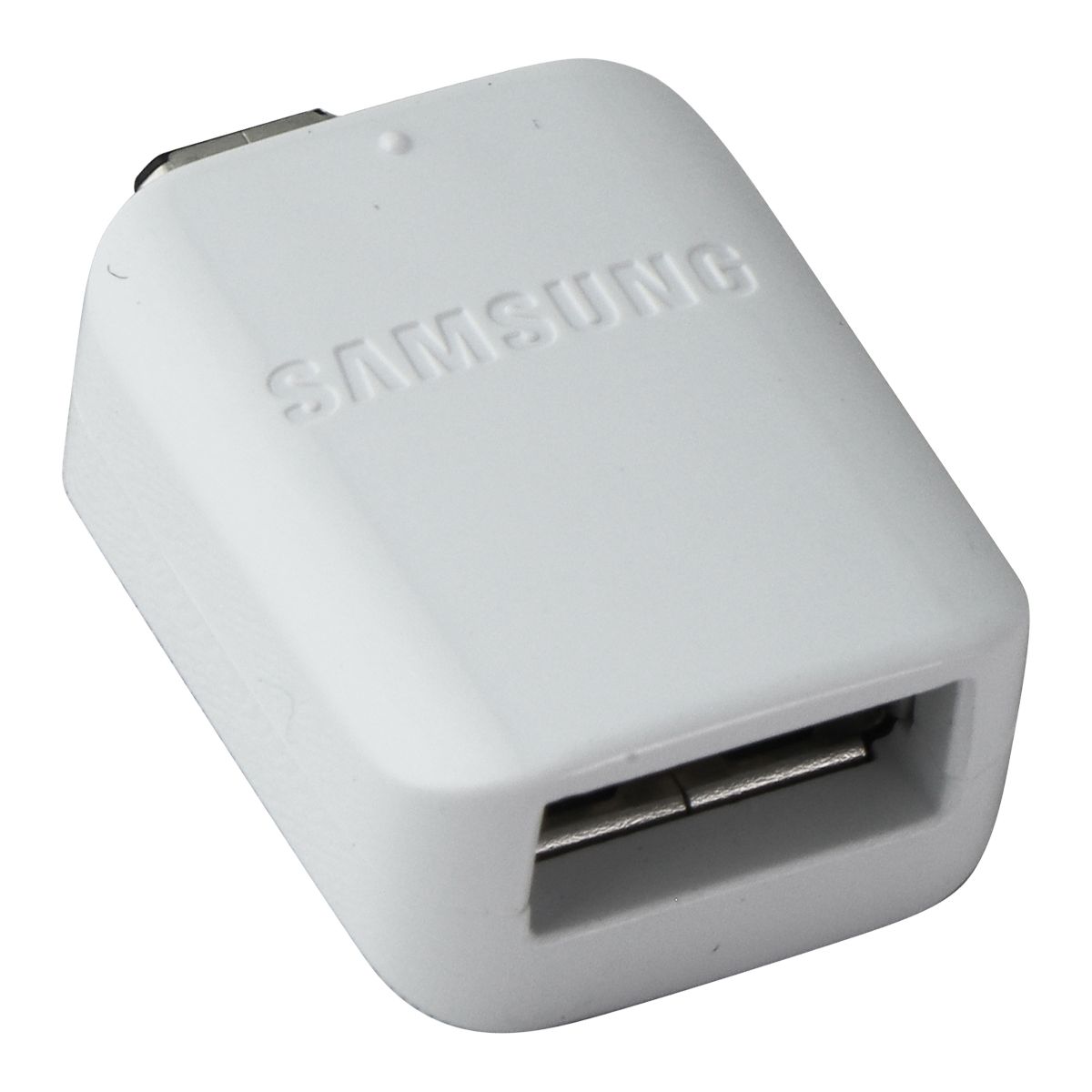 Samsung OEM USB-A Female to Male Micro-USB OTG Adapter - White (GH96-0 ...