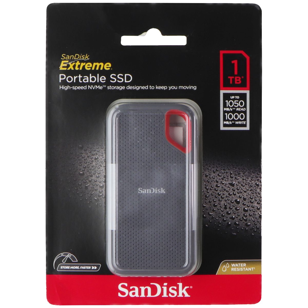 SanDisk (1TB) Extreme Portable External SSD w/ USB-C Port - Gray/Orang ...