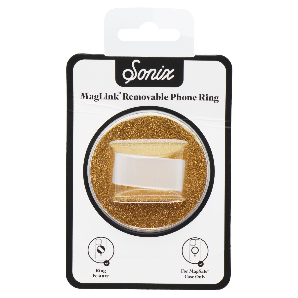 Sonix MagLink Removable Phone Ring - Glitter Gold – Simple Cell Bulk