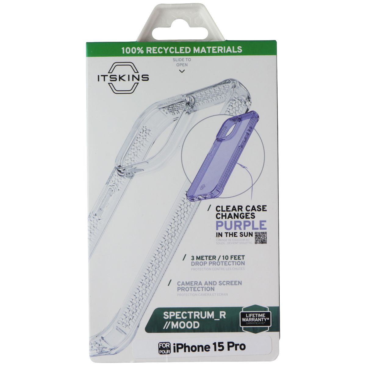 ITSKINS Spectrum_R // Mood Series Case for Apple iPhone 15 Pro - Clear ...