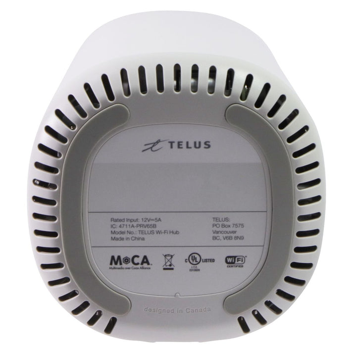 TELUS Wi-Fi Hub Tri-Band Gigabit Wireless Router and Modem - White ...