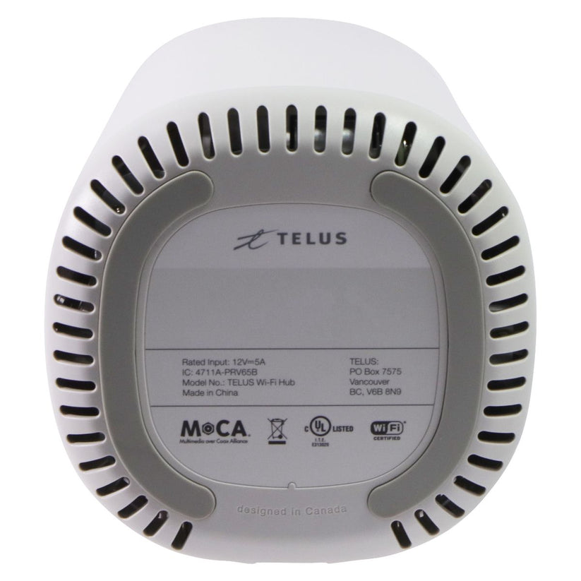 TELUS Wi-Fi Hub Tri-Band Gigabit Wireless Router and Modem - White ...
