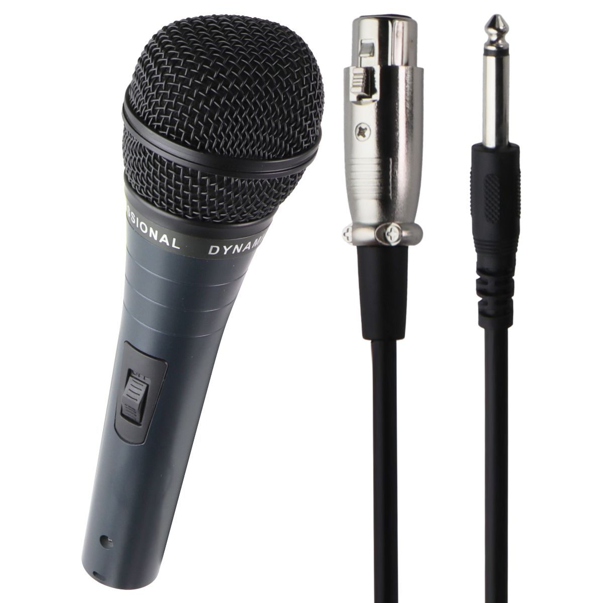 Professional Dynamic XLR Microphone w/ XLR to 1/4-in Cable - Teal/Blac ...