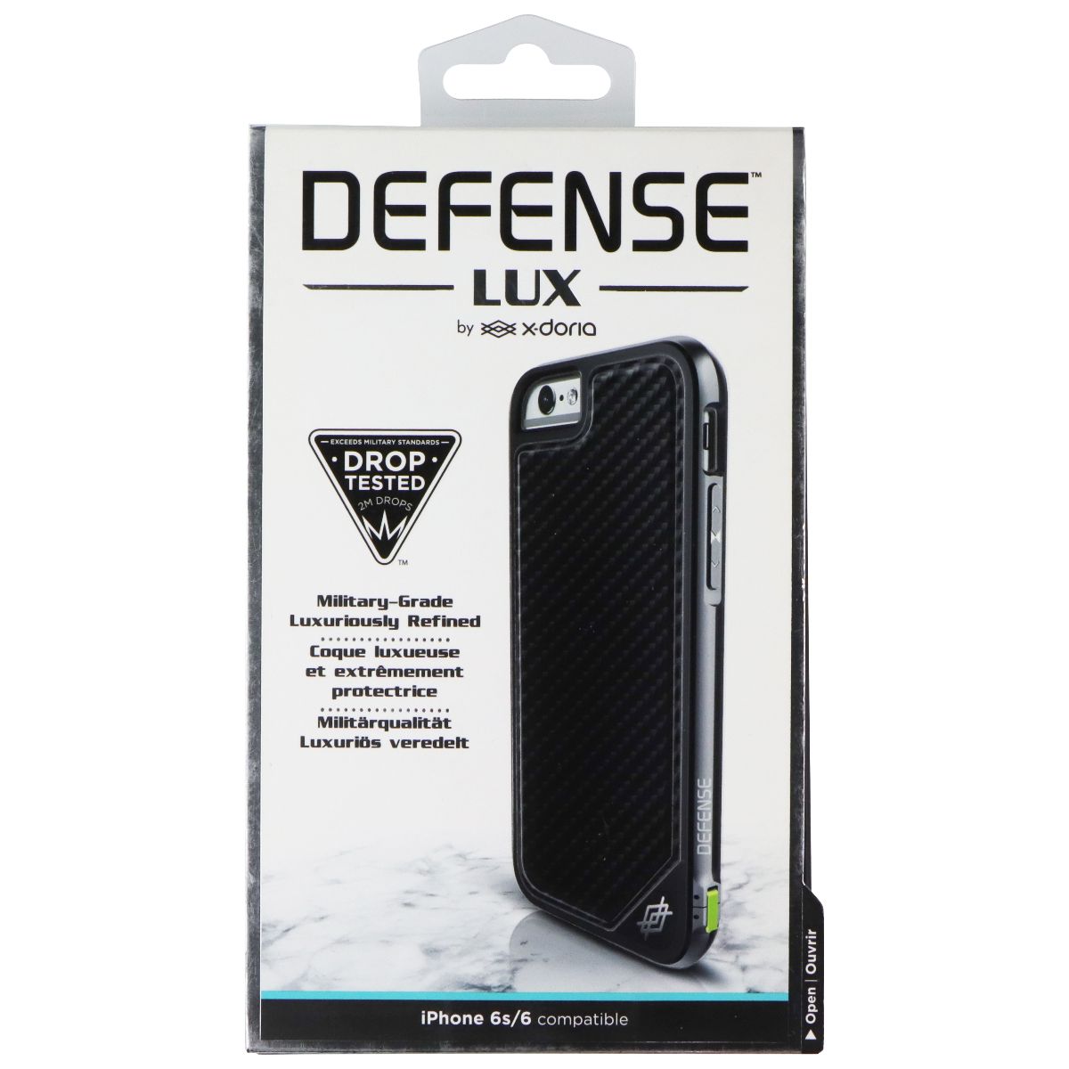 X-Doria Defense Lux Phone Case for Apple iPhone 6s/6 - Black Carbon Fi ...