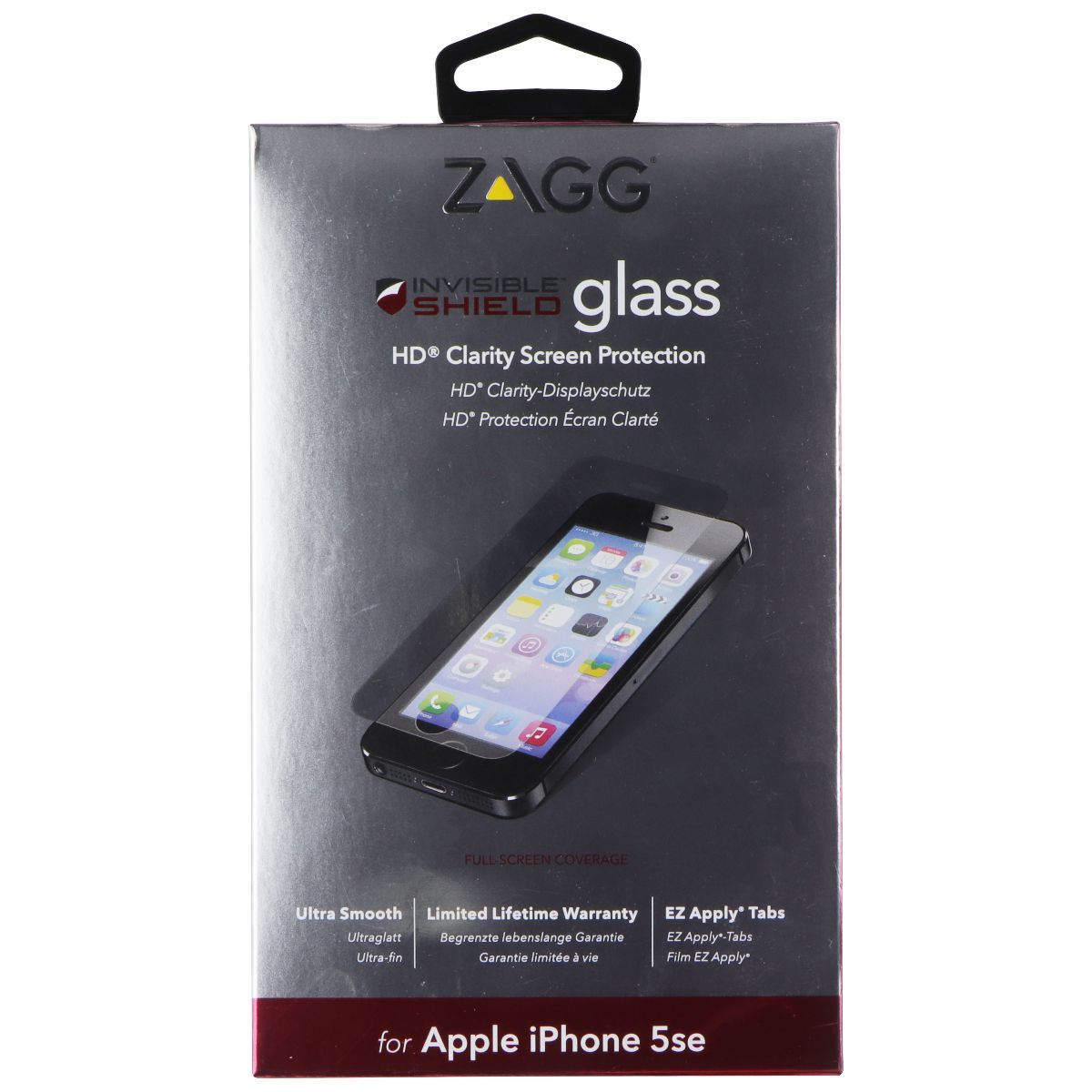 ZAGG Invisible Shield Glass Screen Protector for Apple iPhone 5se ...
