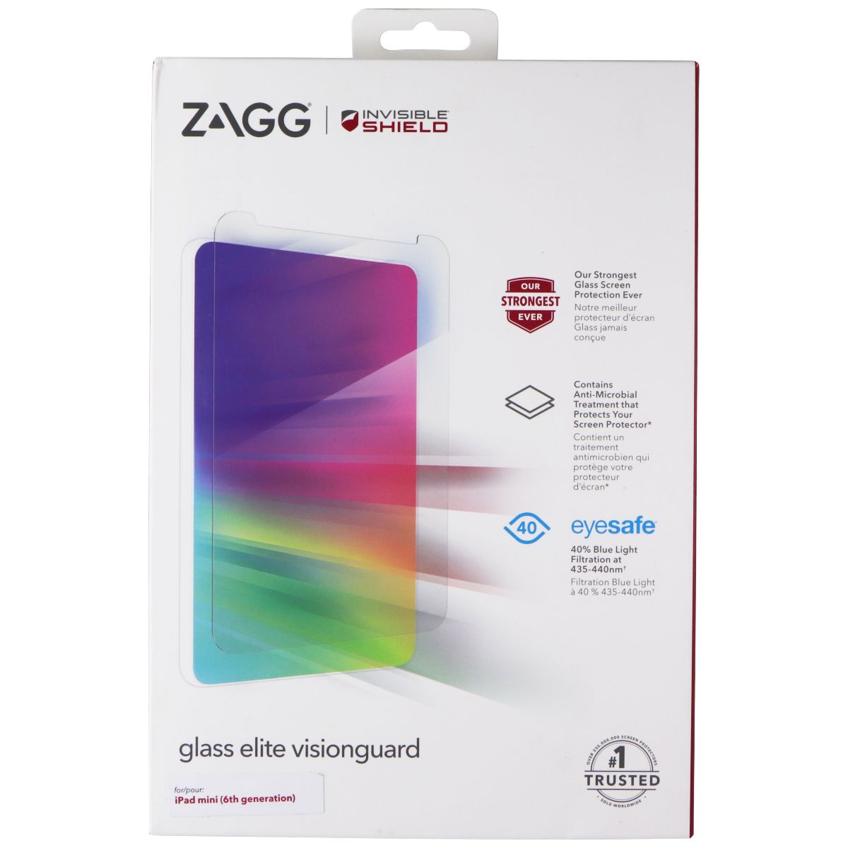 ZAGG InvisibleShield Glass Elite Visionguard Screen Protector for iPad ...