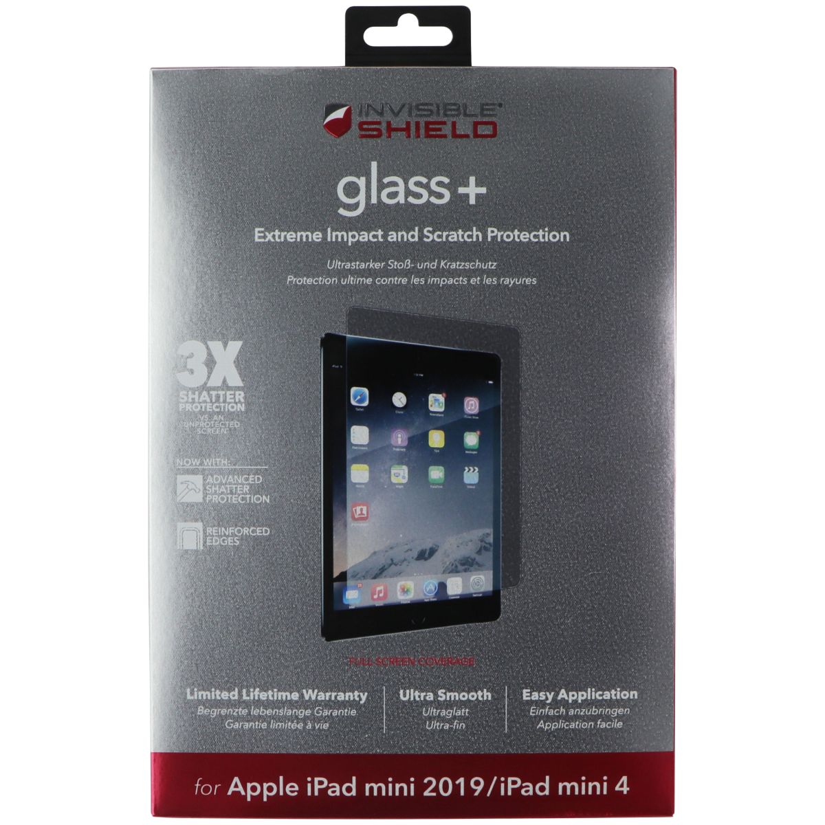 ZAGG InvisibleShield (Glass+) Screen Protector for Apple iPad mini 5 ...