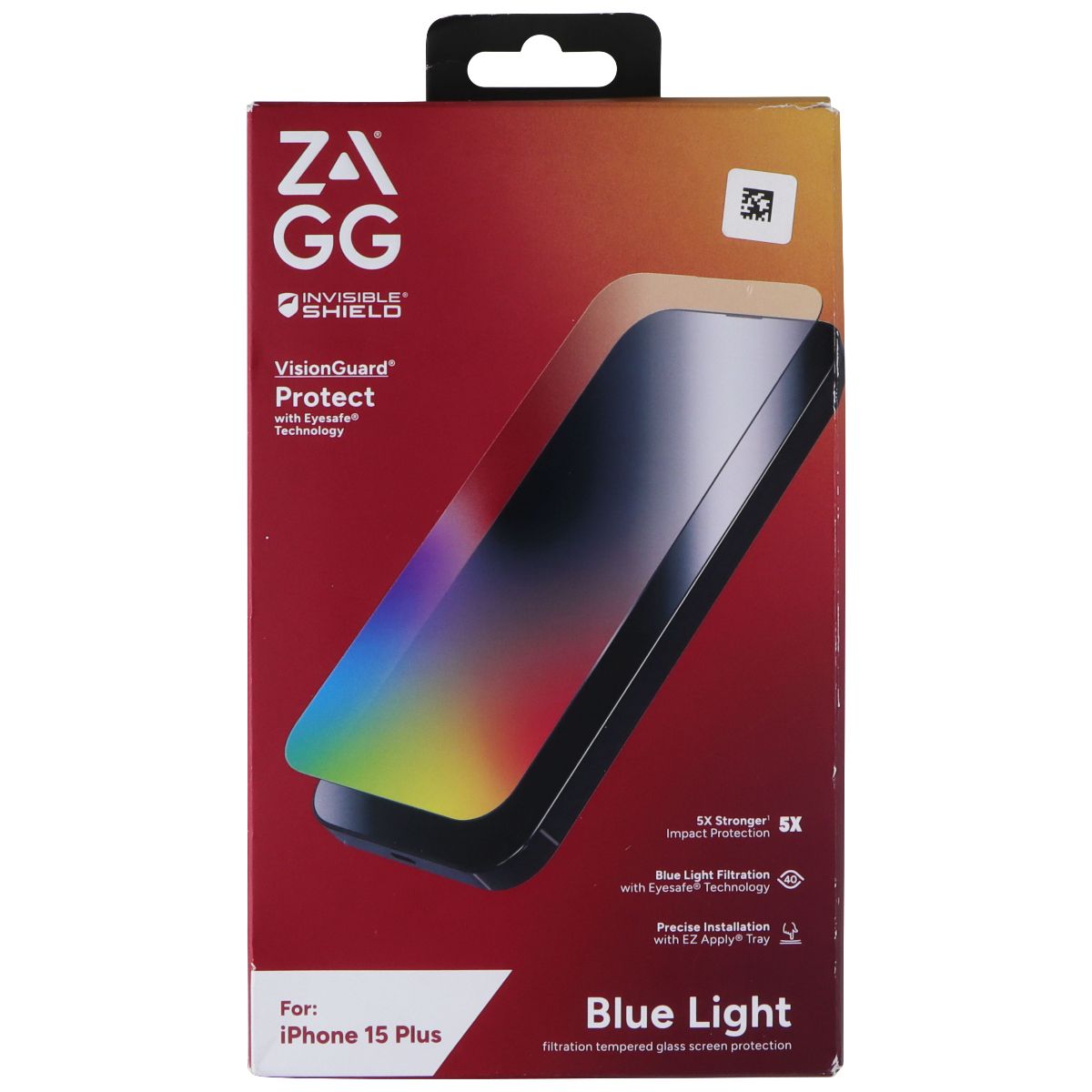 Zagg VisionGuard Blue Light Screen Protector for Apple iPhone 15 Plus ...