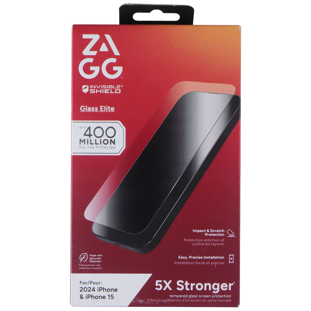 ZAGG InvisibleShield (Glass Elite) Screen Protector for Apple iPhone 1 ...