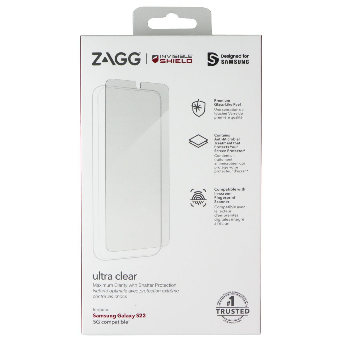 ZAGG Invisible Shield Ultra Clear Screen Protector for Samsung Galaxy ...
