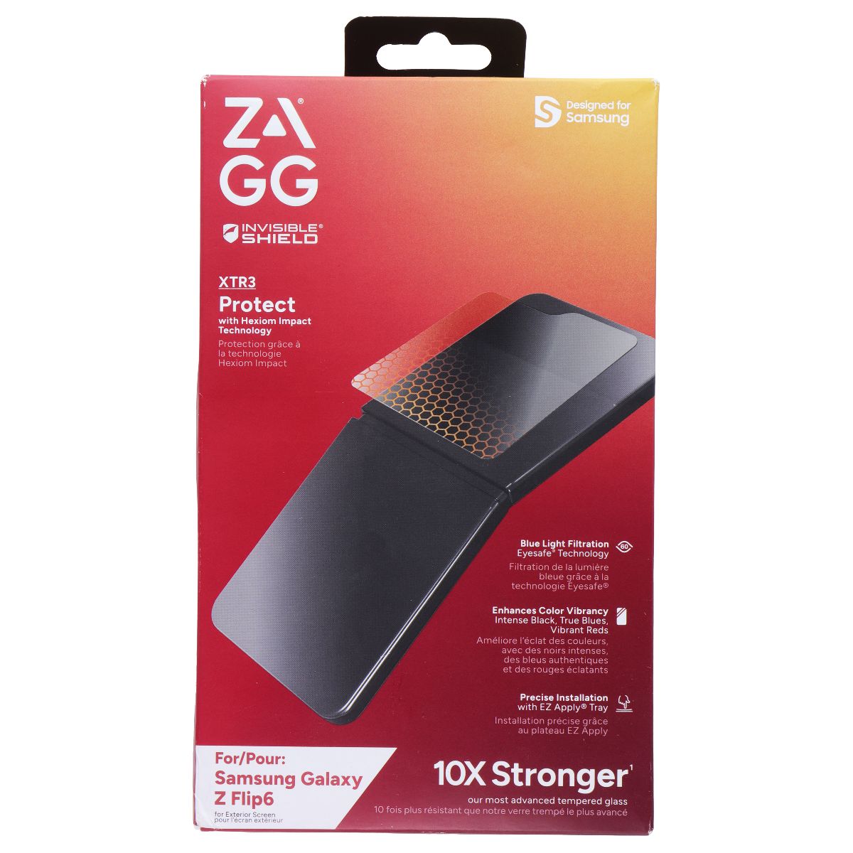 ZAGG XTR3 Screen Protector for Samsung Galaxy Z Flip6 - Clear – Simple ...