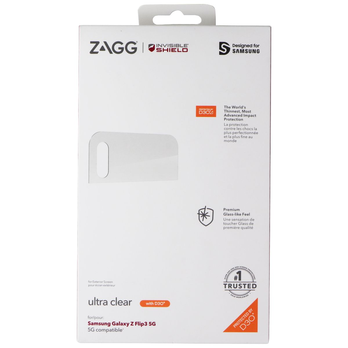 ZAGG InvisibleShield Ultra Clear Screen Protector for Galaxy Z Flip3 5 ...