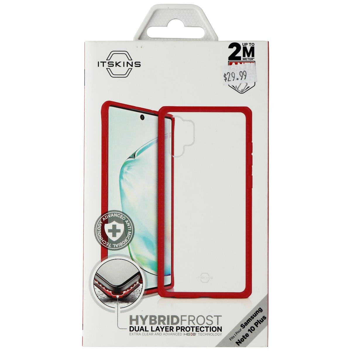 ITSKINS Hybrid Frost Dual Layer Case for Samsung Galaxy (Note10+) - Re ...