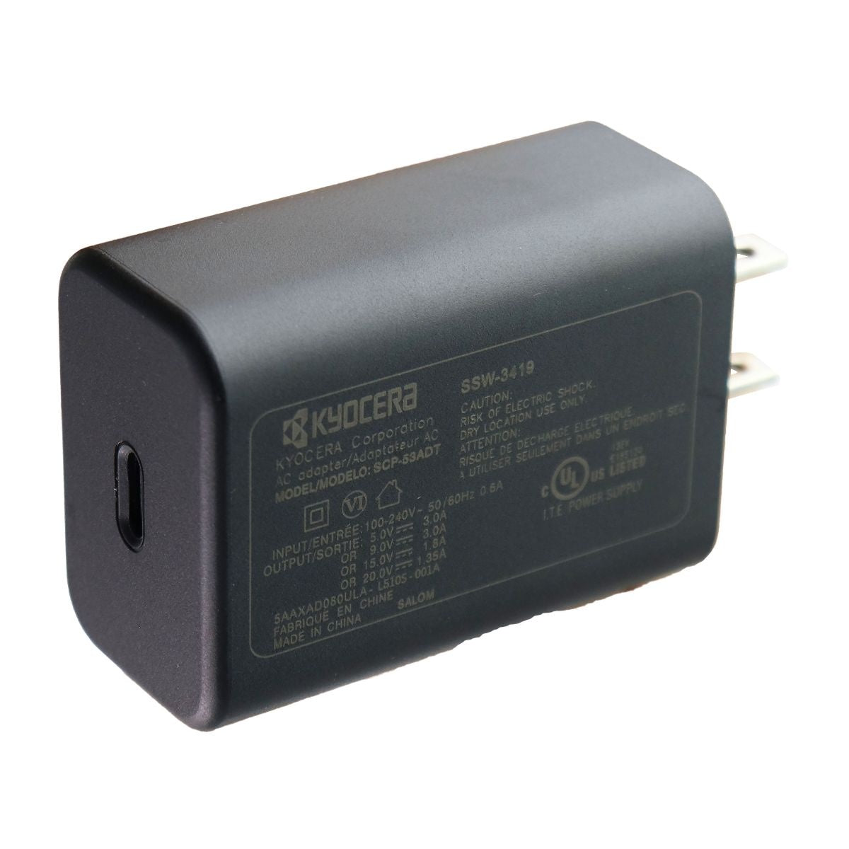 Kyocera (5V/3A) Adaptive AC Charger for Kyocera Smartphones (SCP-53ADT ...
