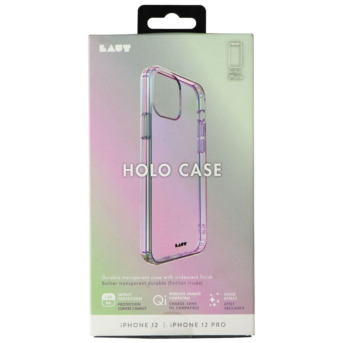 LAUT Holo Series Case for Apple iPhone 12 and iPhone 12 Pro - Pearl ...