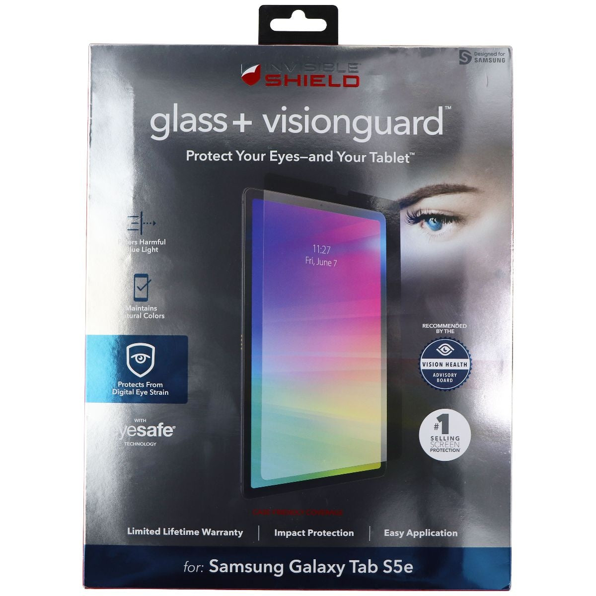ZAGG Glass+ VisionGuard Screen Protector for Samsung Tab S5e - Clear ...