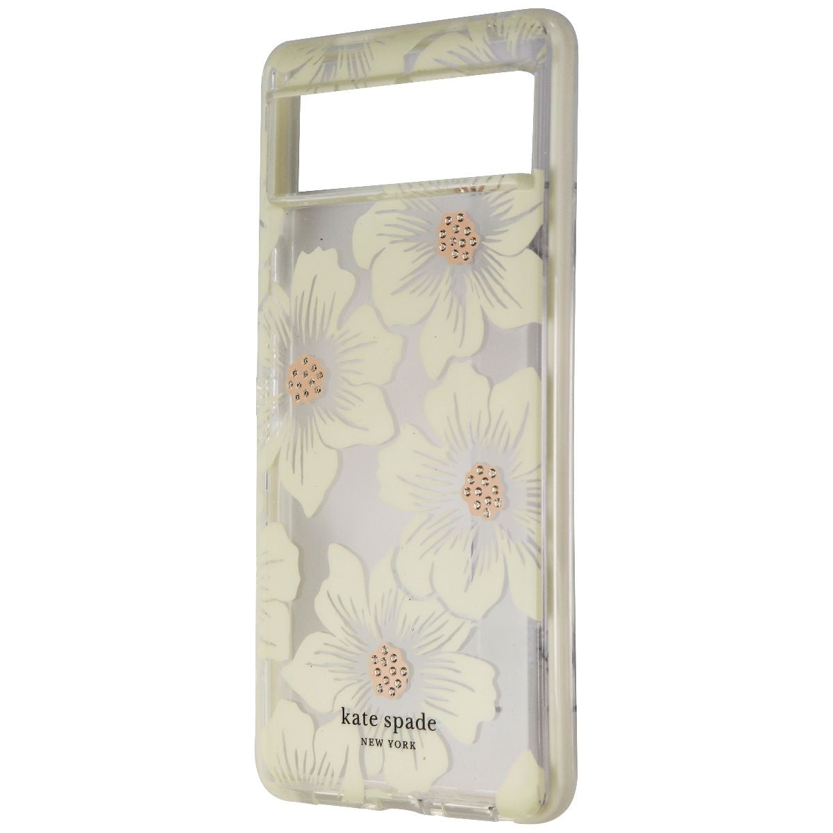 Kate Spade Defensive Hardshell Case for Pixel 6 - Hollyhock Floral Cle ...